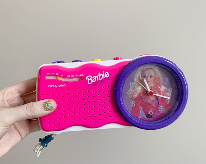 1995 Barbie Clock Radio Vintage - Etsy