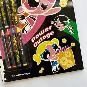 Powerpuff Girls Coloring Book Power Outage 2003 Milky Crayons Cartoon ...