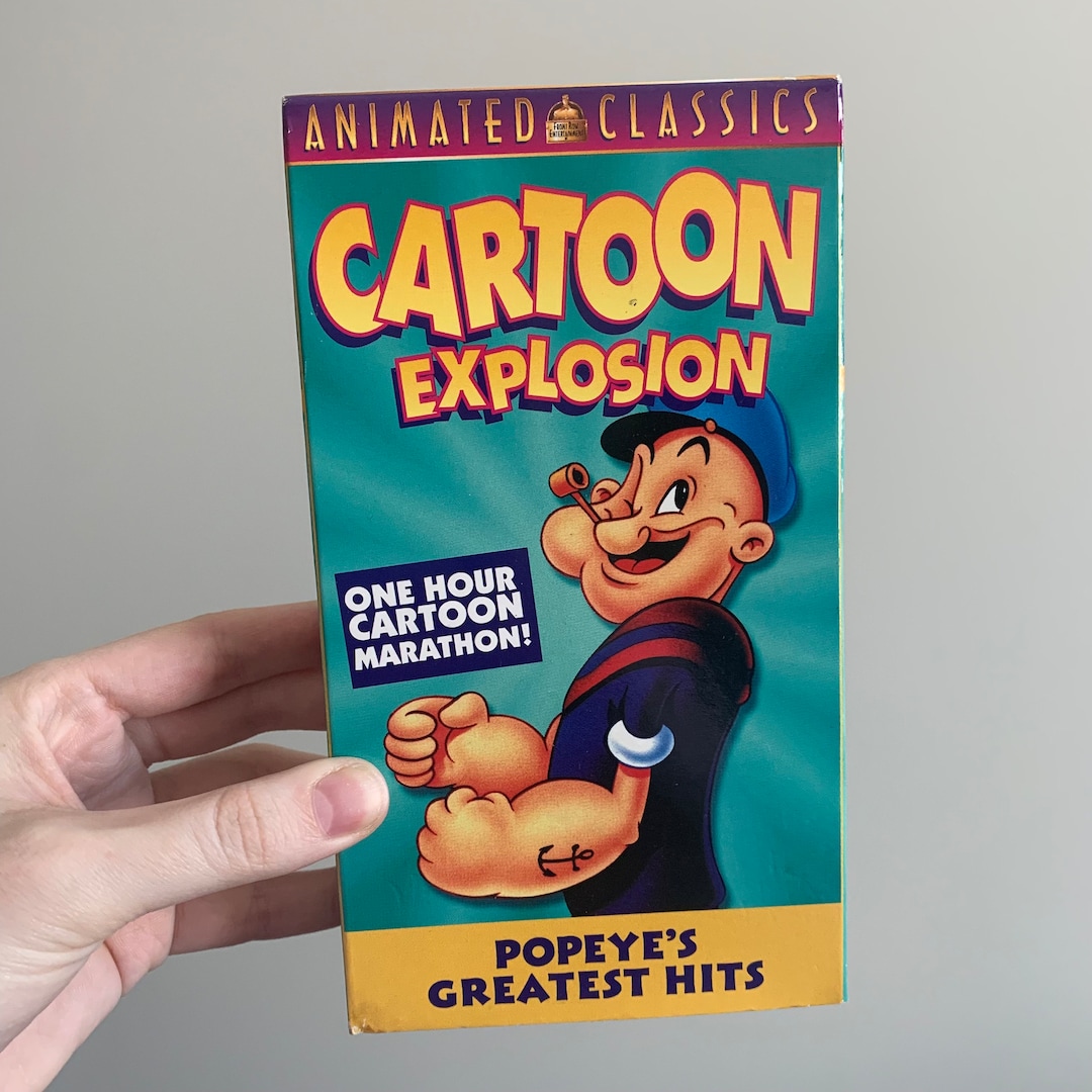 Cartoon Explosion Popeye's Greatest Hits VHS Cartoon Movie 1999 Vintage ...