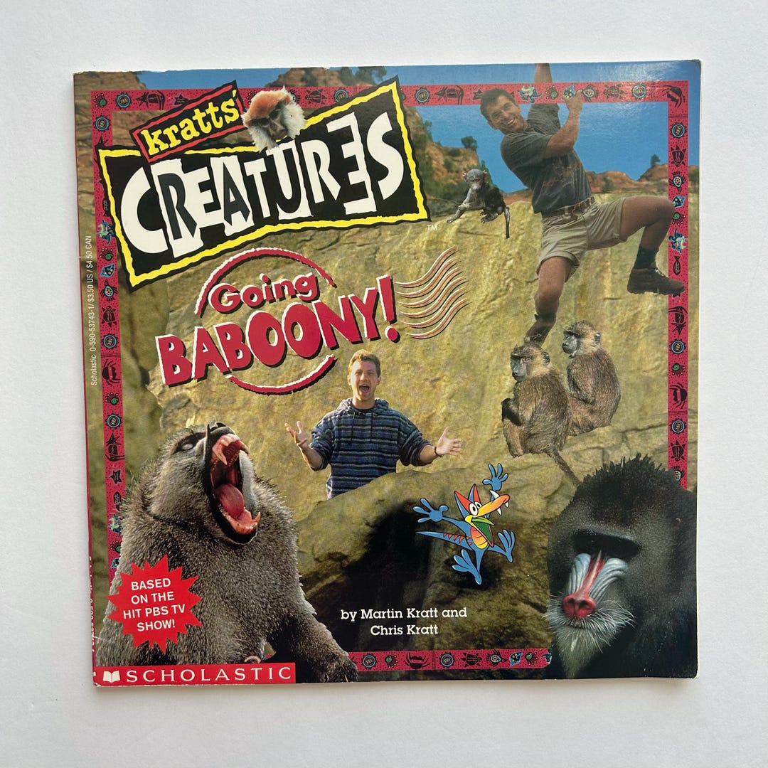 Kratts' Creatures Going Baboony Kratt Brothers Picture Book 1996 - Etsy