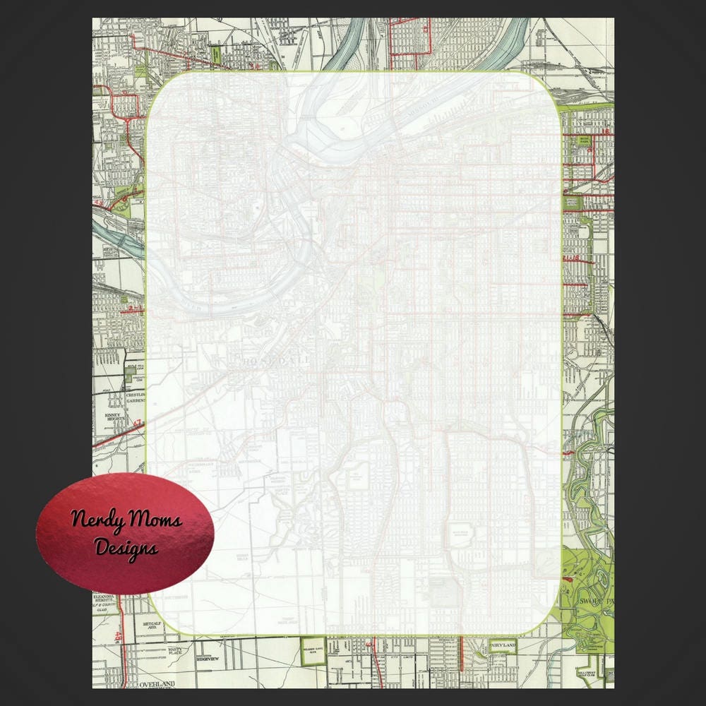 Maps Stationery Bundle Printable Stationery Letter Writing - Etsy
