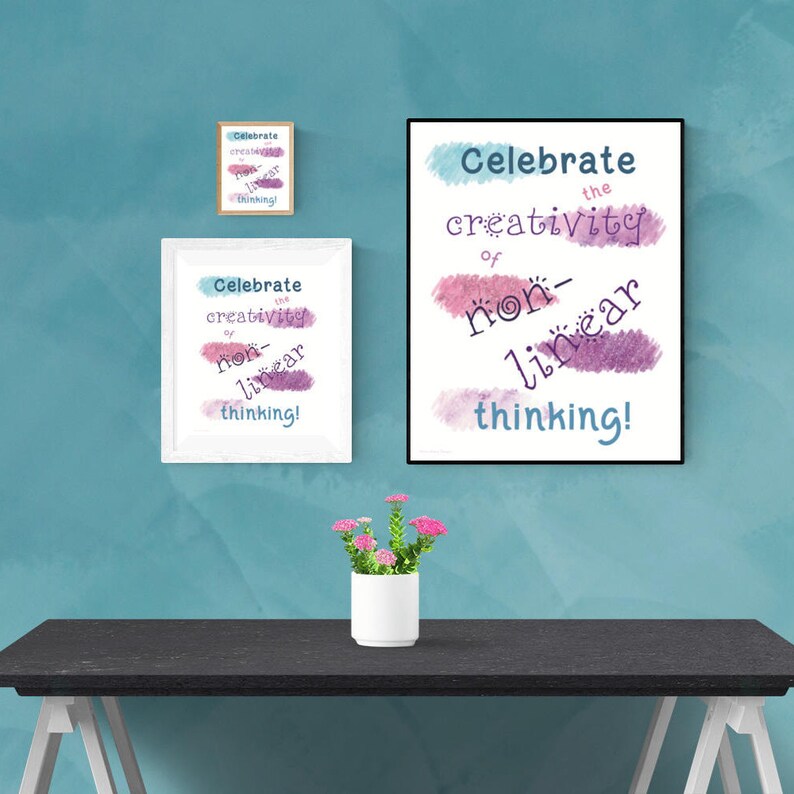 Celebrate the Creativity of Non-linear Thinking Creative Mind Quote ...