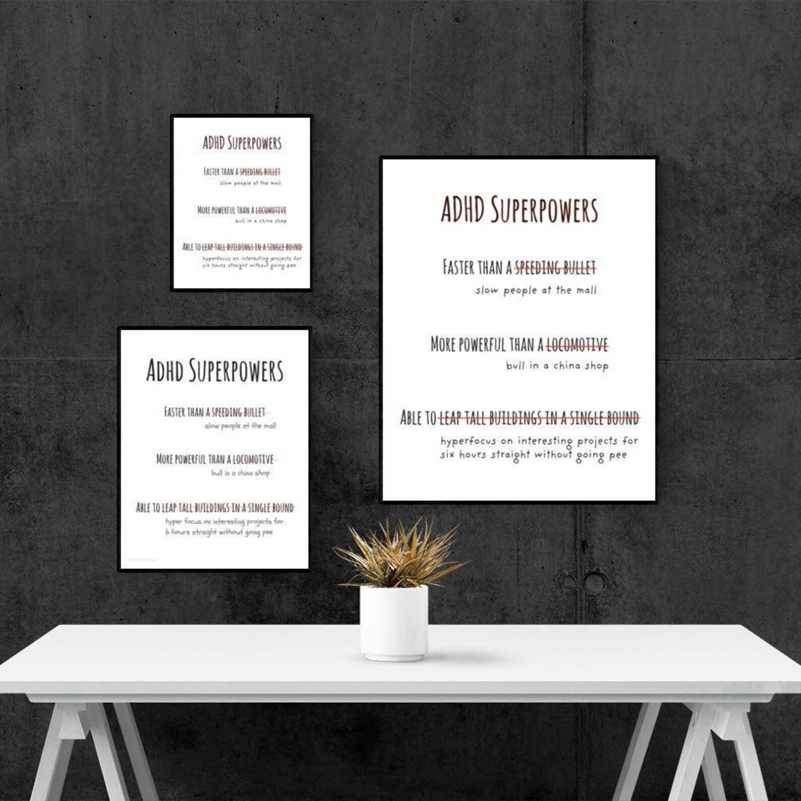 ADHD Superpowers | ADHD Digital Print Art | Downloadable Print ...