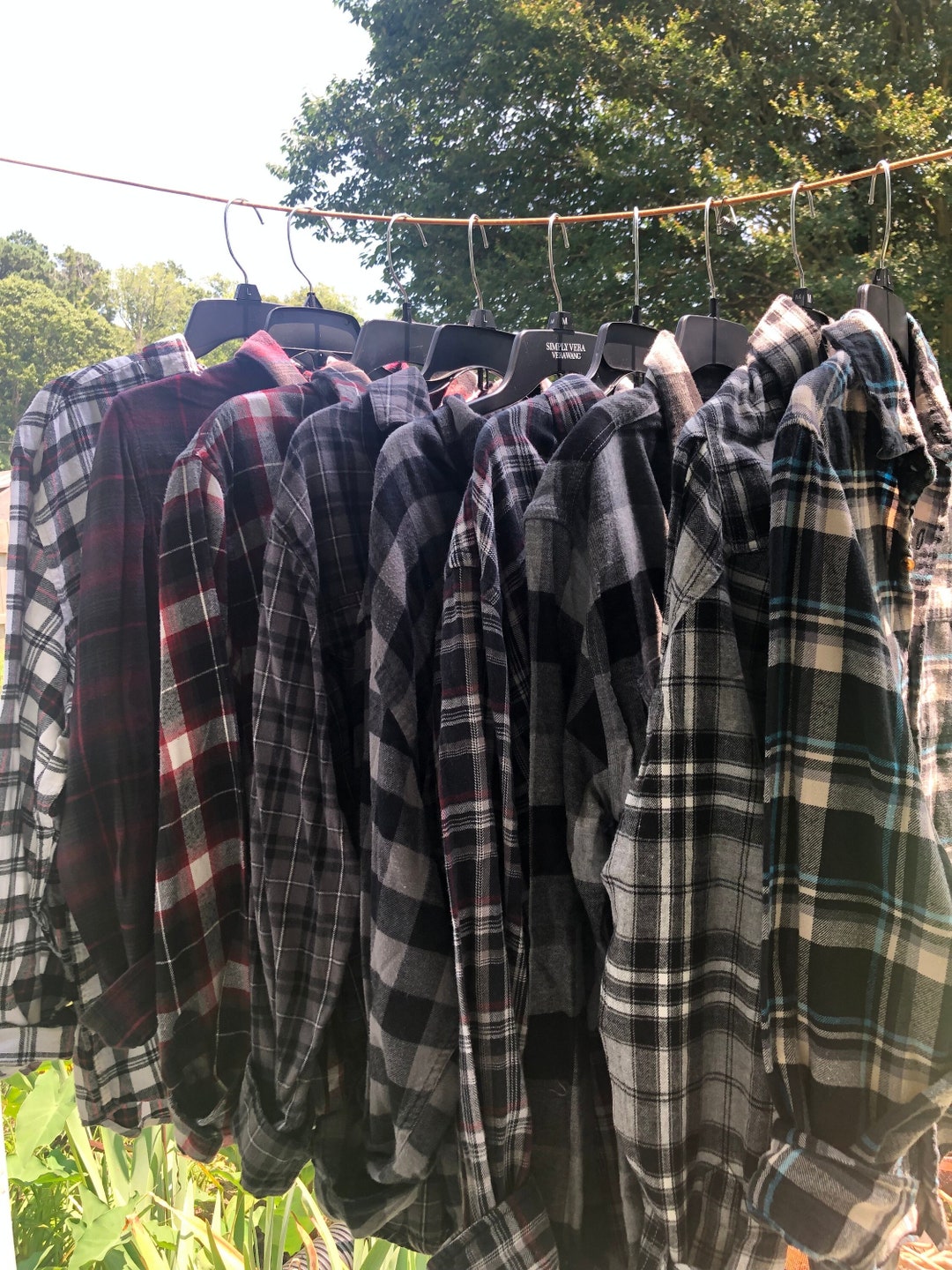 Men's BLACK Flannel Size Small Men's COTTON Flannel - Etsy