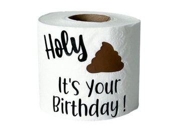 Birthday Toilet Paper Funny Gag Gift, Printed Toilet Paper, Funny ...