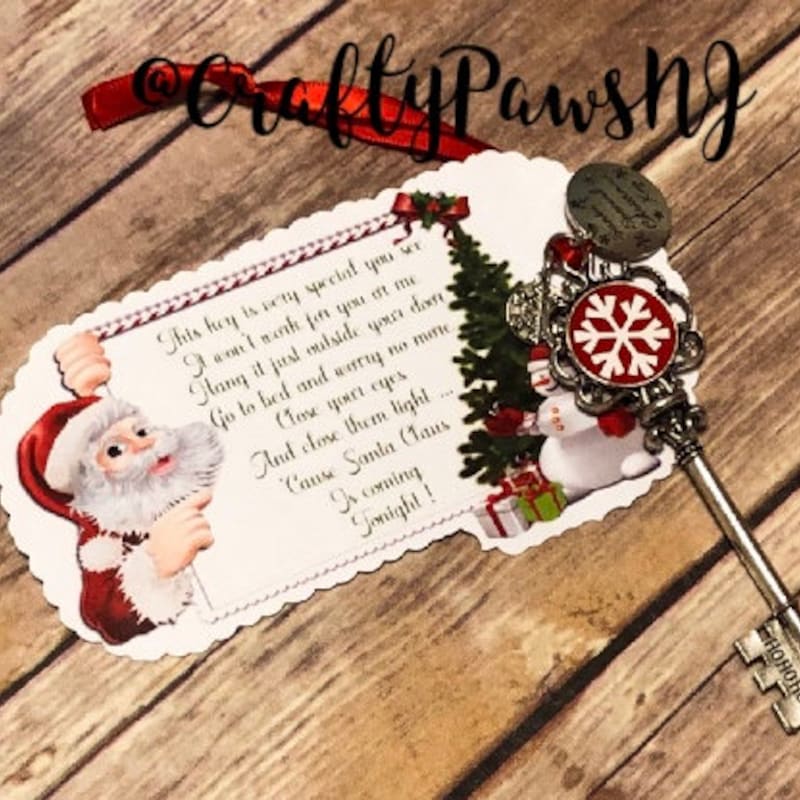 Santa Key - Etsy