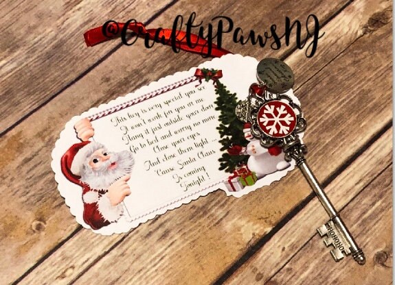 Santa Key Christmas Key Santas Magic Key Christmas Decor | Etsy