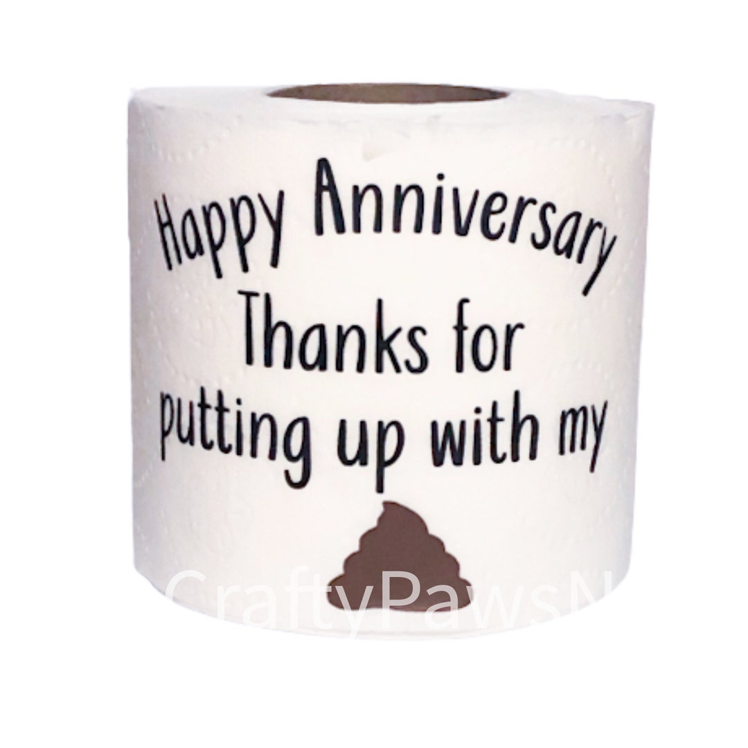 Anniversary Gift Gag Gift Funny Toilet Paper 1st Anniversary Paper - Etsy