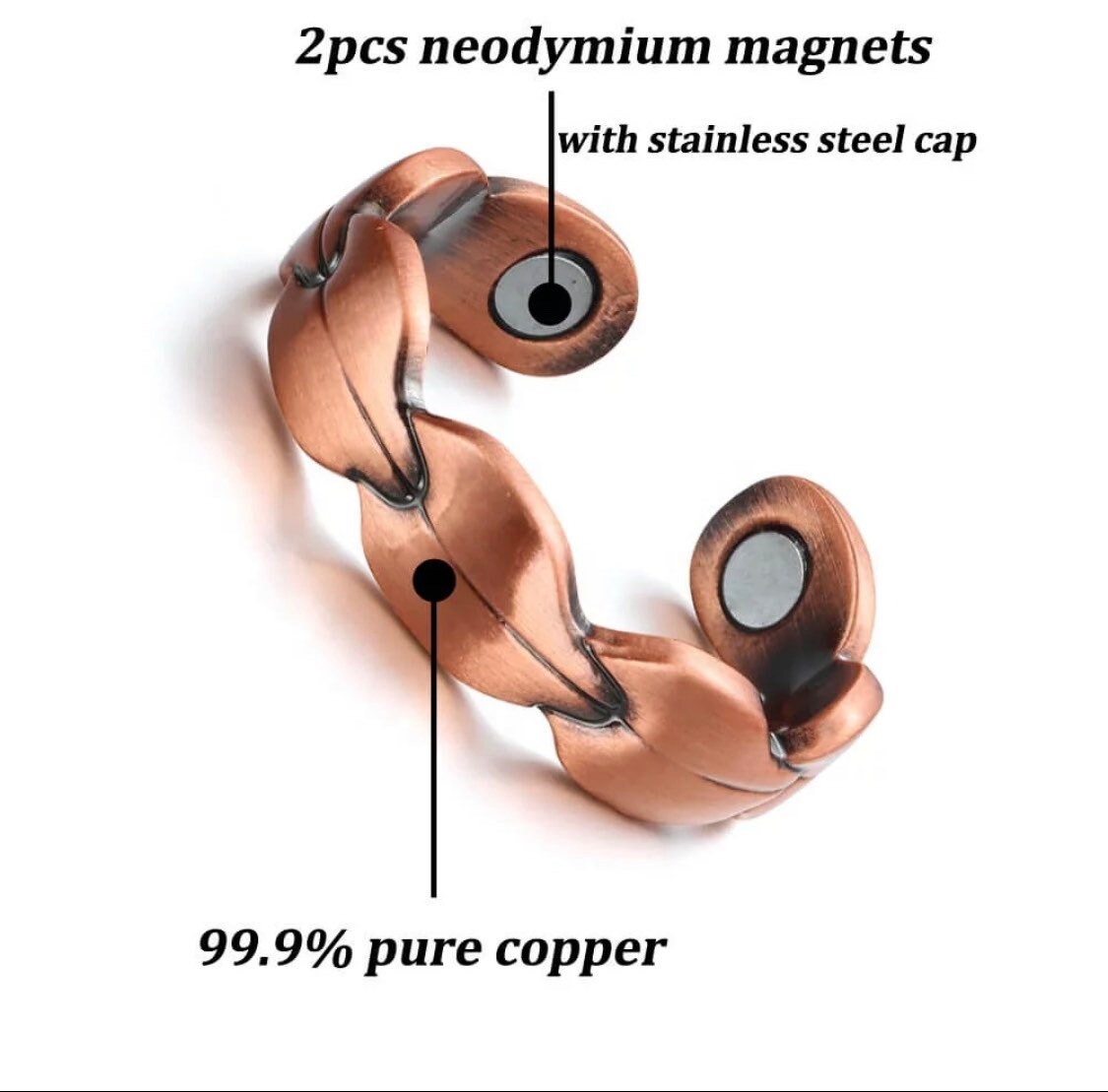 Copper rings with magnets for arthritis | Etsy