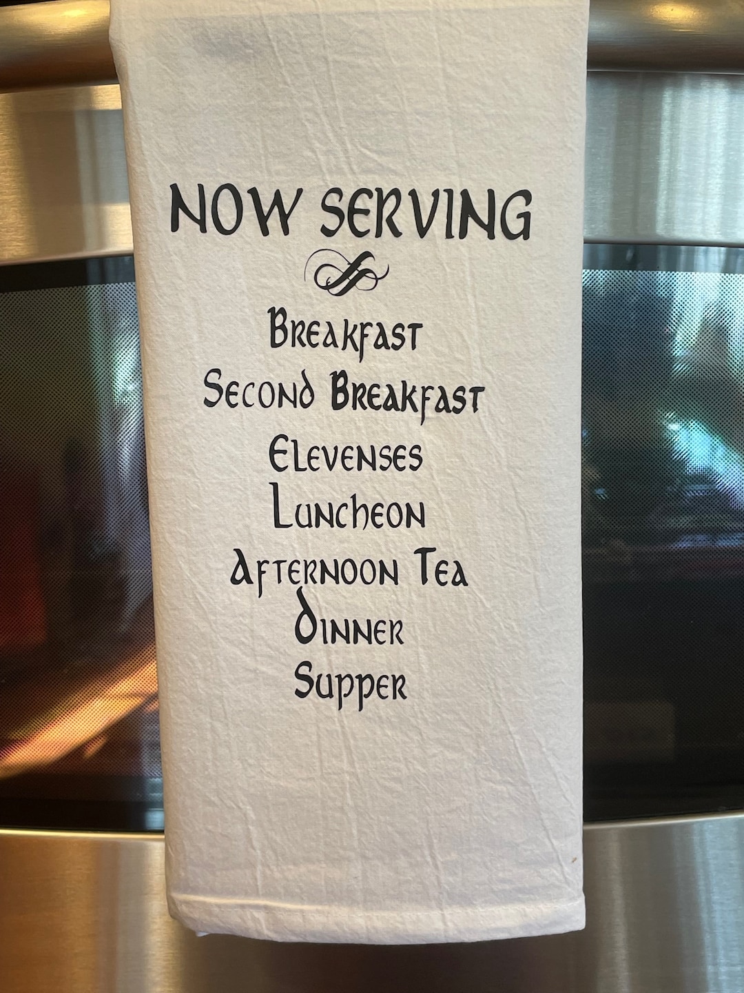 Hobbit Meal Time Tea Towel - Etsy