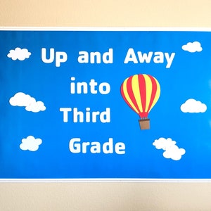 Hot Air Balloon Bulletin Board Set Balloon Bulletin Board | Etsy