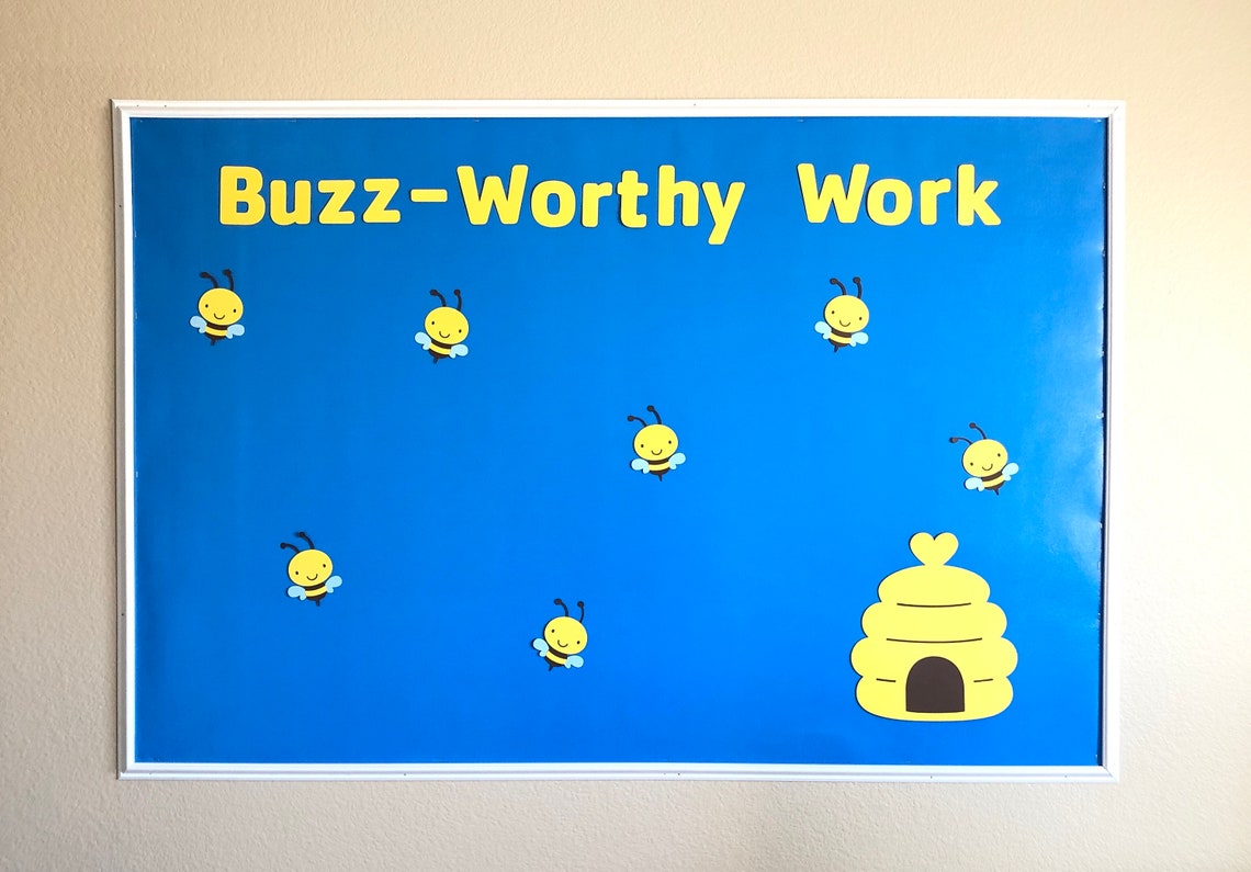 Bee Bulletin Board Set Spring Bulletin Board Set Classroom | Etsy