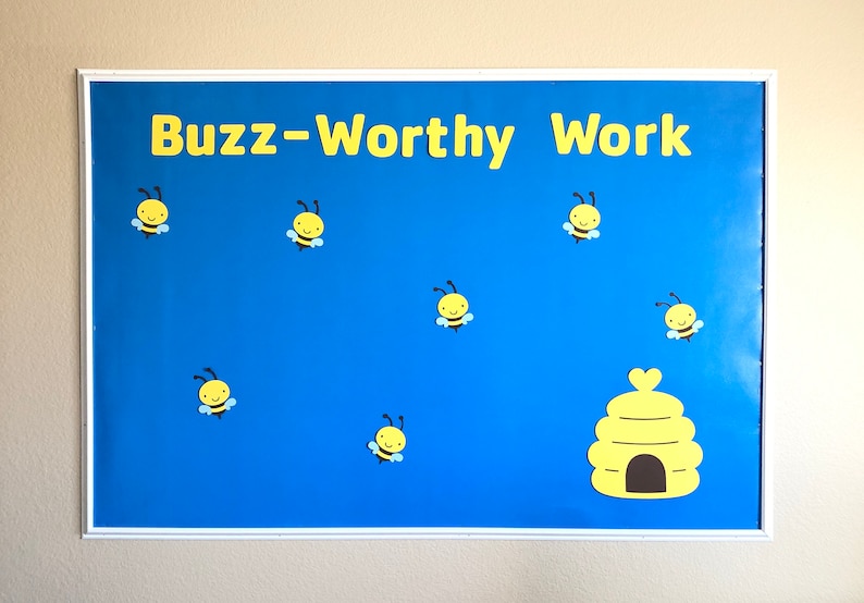 Bee Bulletin Board Set, Spring Bulletin Board Kit, Classroom Bulletin ...