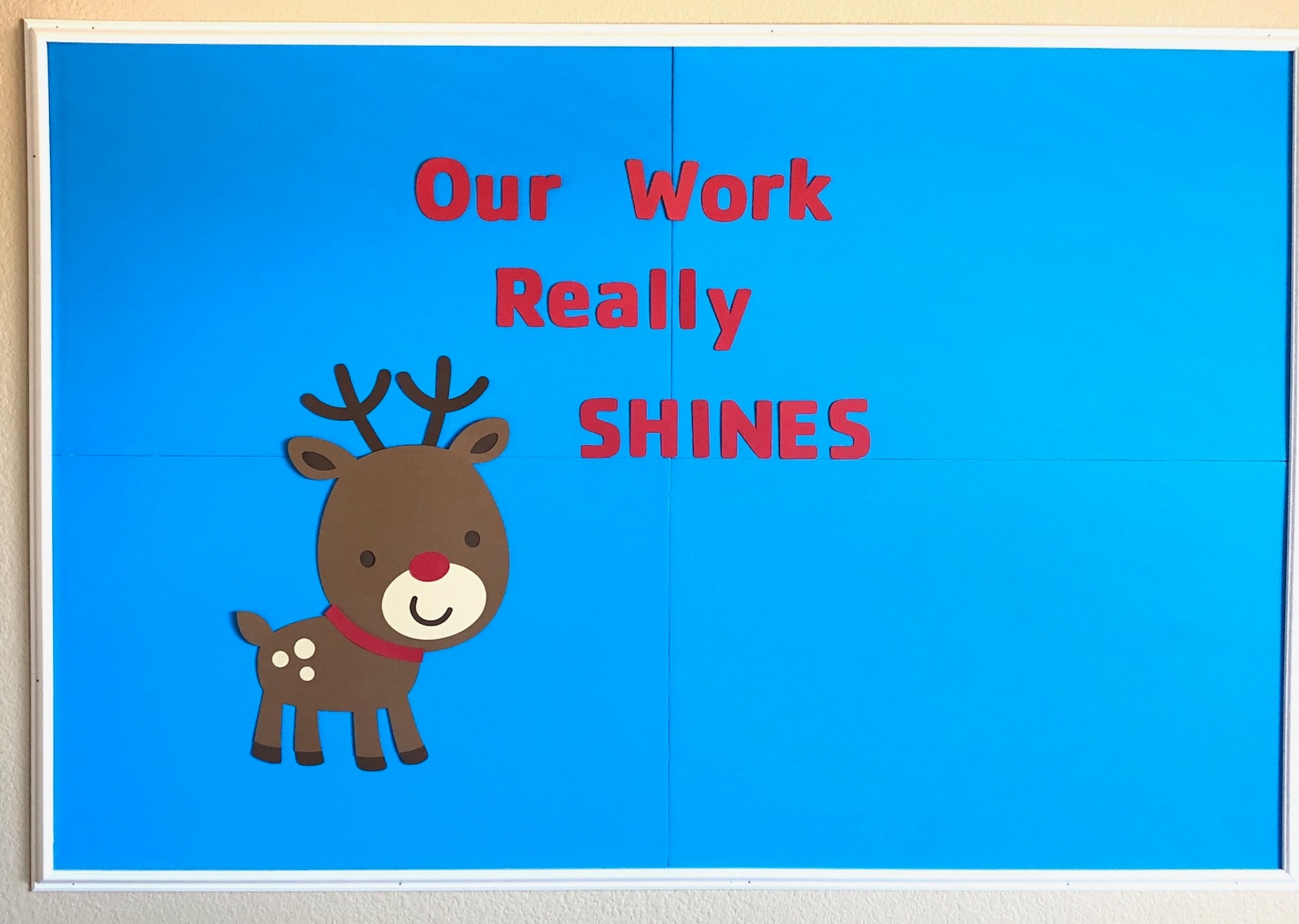 Reindeer Bulletin Board Christmas Bulletin Board Cute - Etsy
