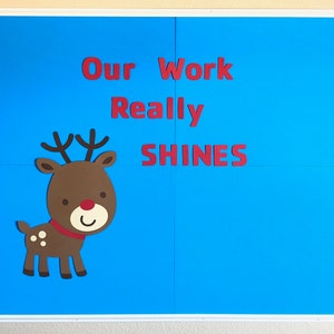 Reindeer Bulletin Board, Christmas Bulletin Board, Cute Reindeer ...