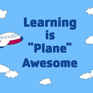 Airplane Bulletin Board, Classroom Bulletin Board Set, School Bulletin ...