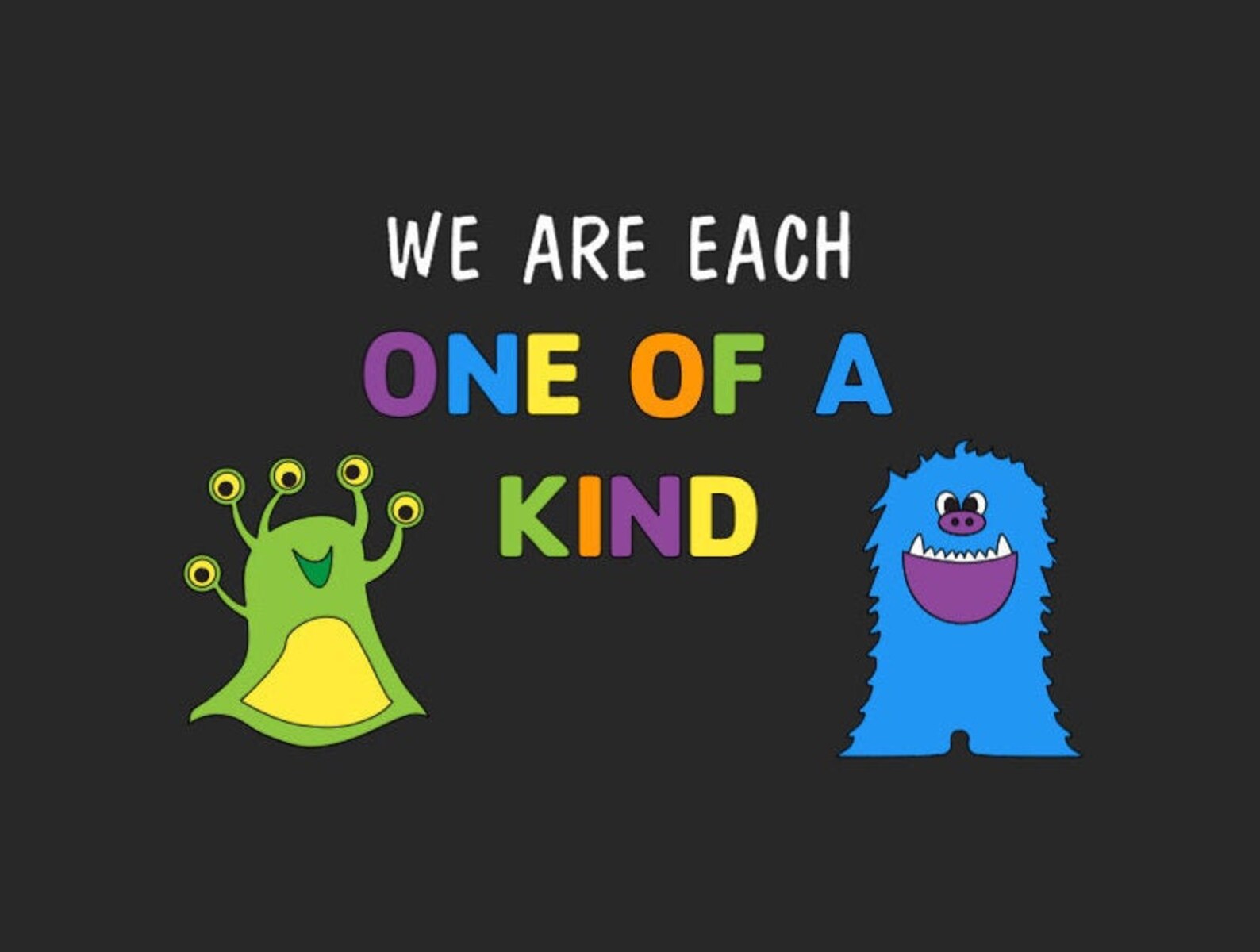 Monster Bulletin Board Set Ready to Hang Bulletin Board | Etsy