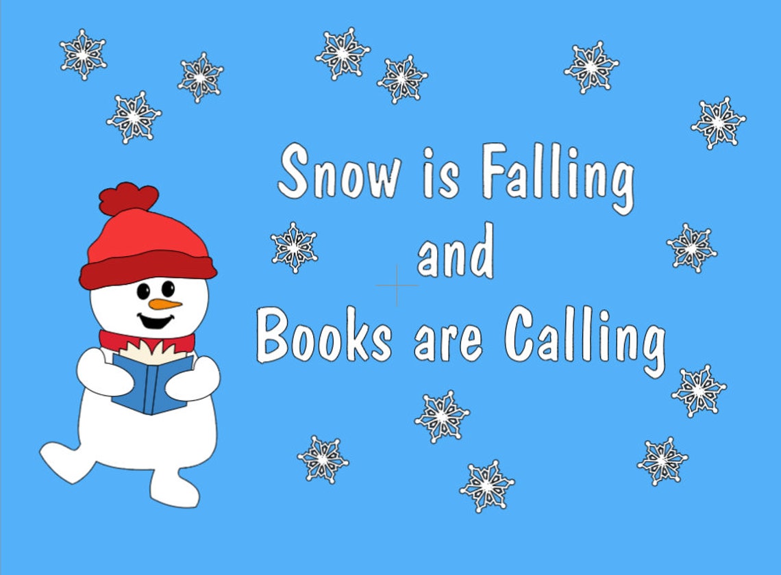 Reading Bulletin Board Set Snowman Bulletin Board Set Winter - Etsy