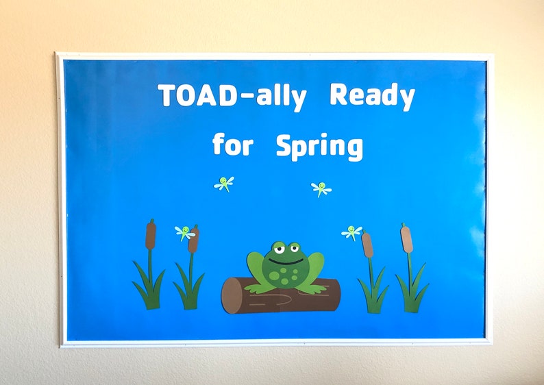 Toad Bulletin Board Ready to Hang Classroom Bulletin Board - Etsy