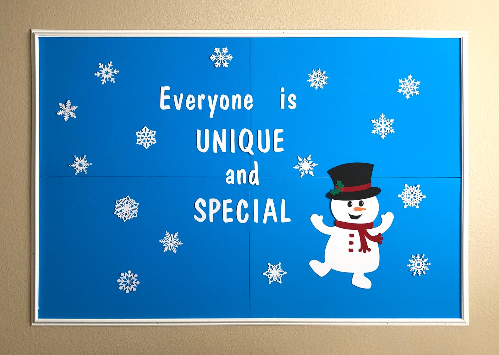 Winter Bulletin Board Set Snowman Bulletin Board Winter - Etsy