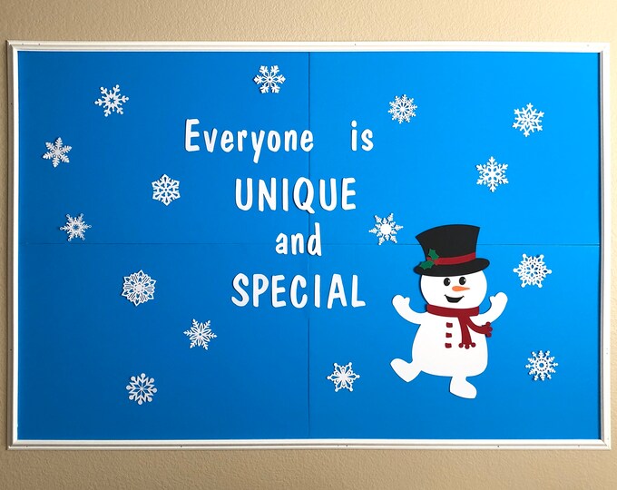 Winter Bulletin Board Set Snowman Bulletin Board Winter - Etsy