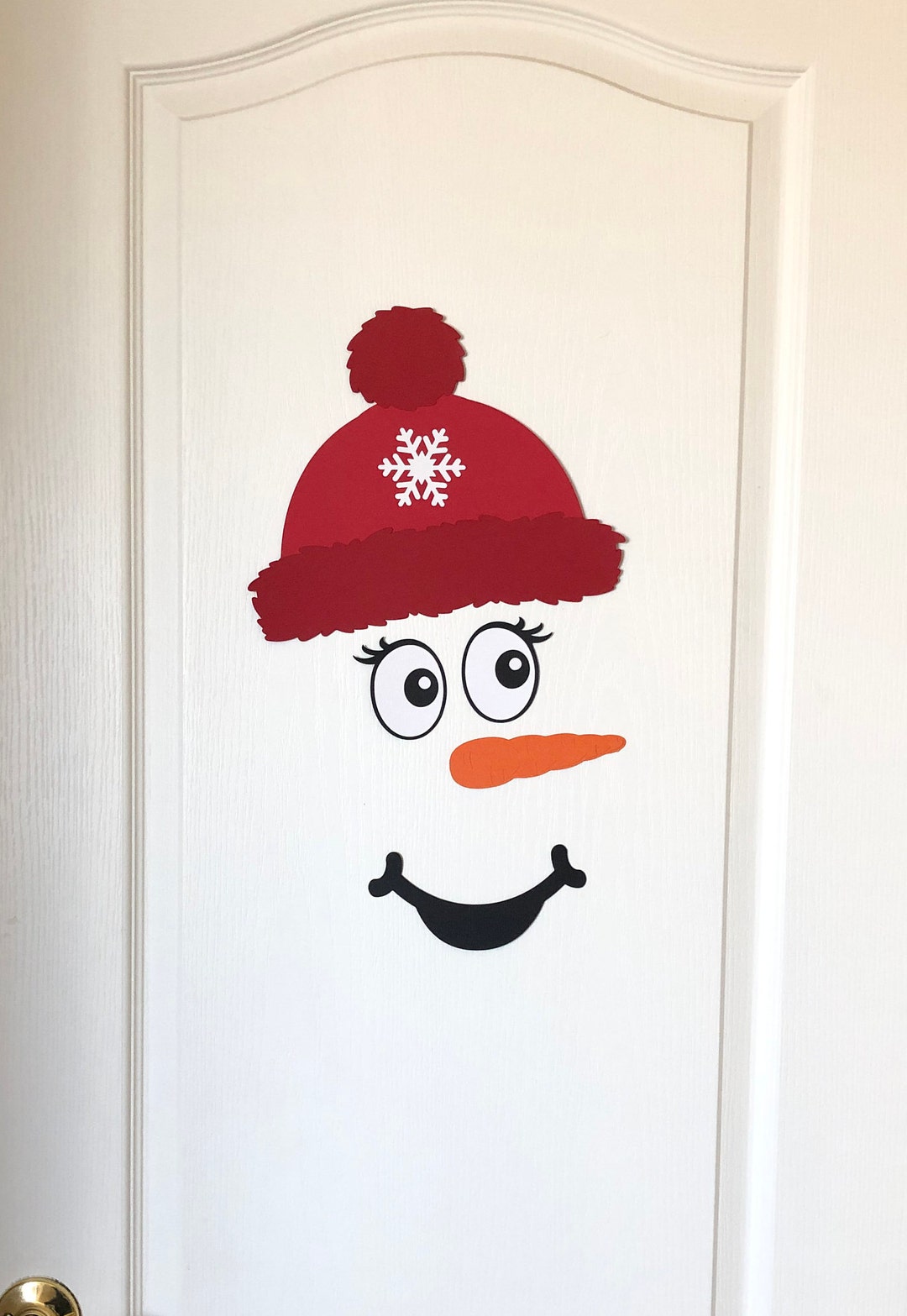 Snowman Door Decoration, Christmas Door Decoration, Girl Snowman ...
