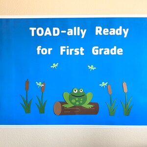 Toad Bulletin Board, Ready to Hang Classroom Bulletin Board Set, Back ...