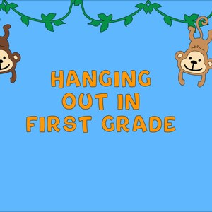 Monkey Bulletin Board, Back to School Bulletin Board Set, Jungle ...