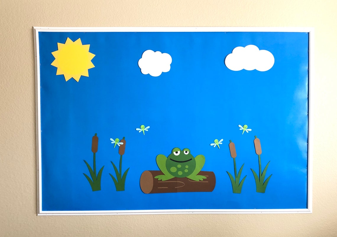Spring Bulletin Board Set Spring Bulletin Board Library - Etsy