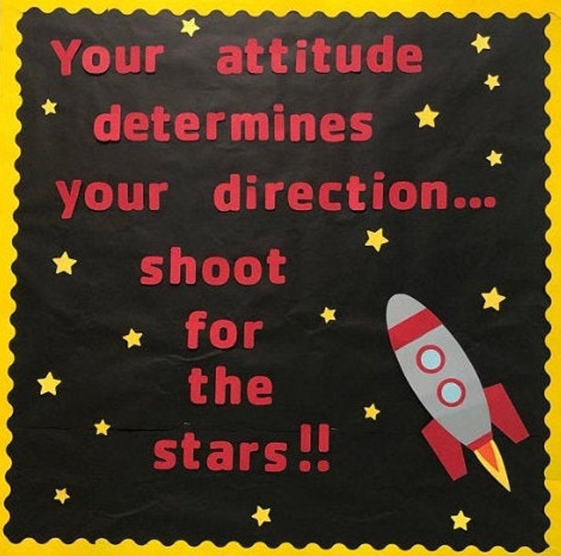 Space Bulletin Board, Motivational Bulletin Board, Classroom Bulletin ...
