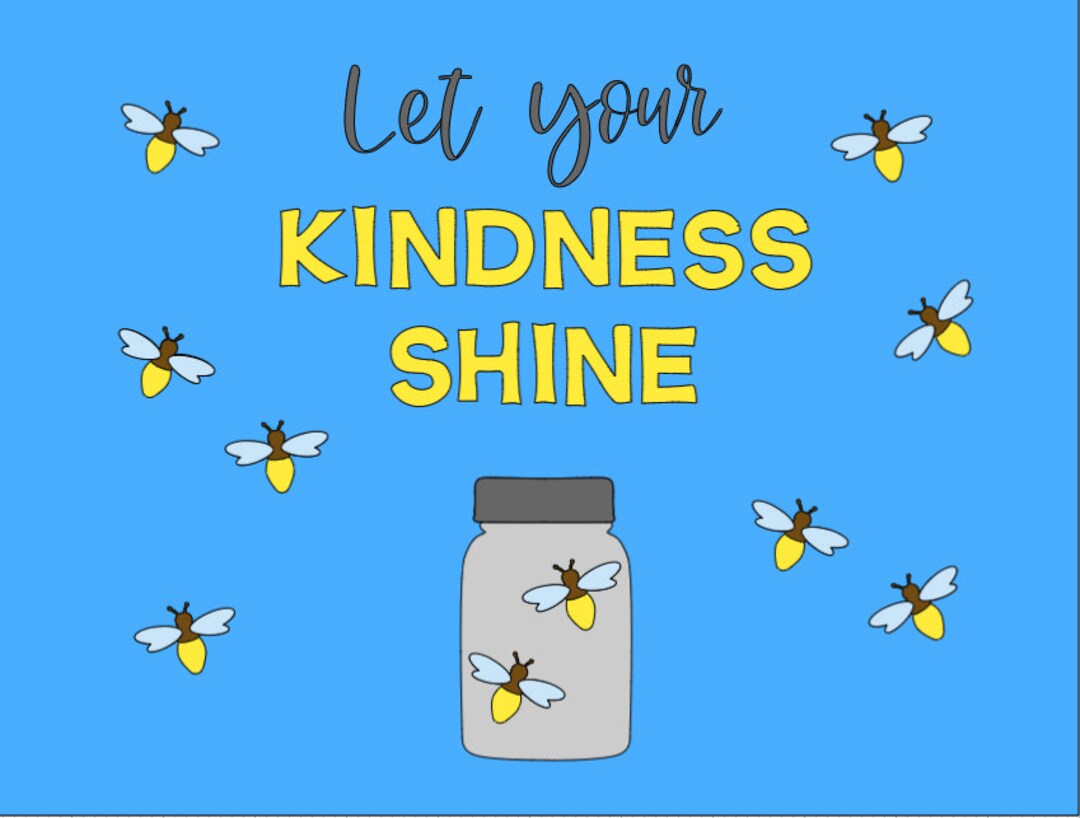 Kindness Bulletin Board Set, Positive Behavior Bulletin Board, Spring ...