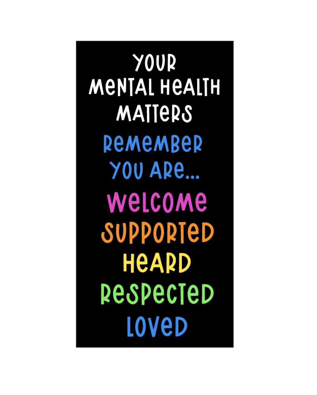 Mental Health Awareness Door Decoration Kit Classroom Door Display ...