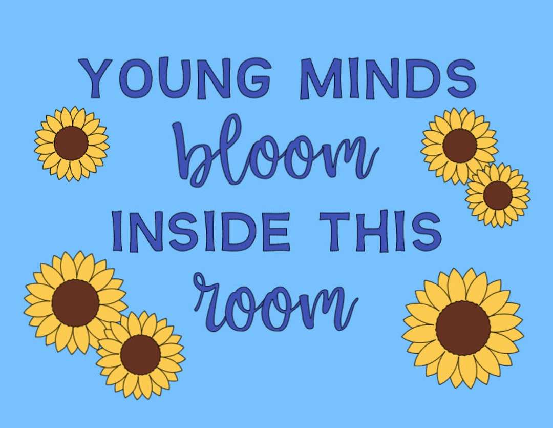 Teachers School Bulletin Board Cutouts, Sunflower Classroom Theme ...