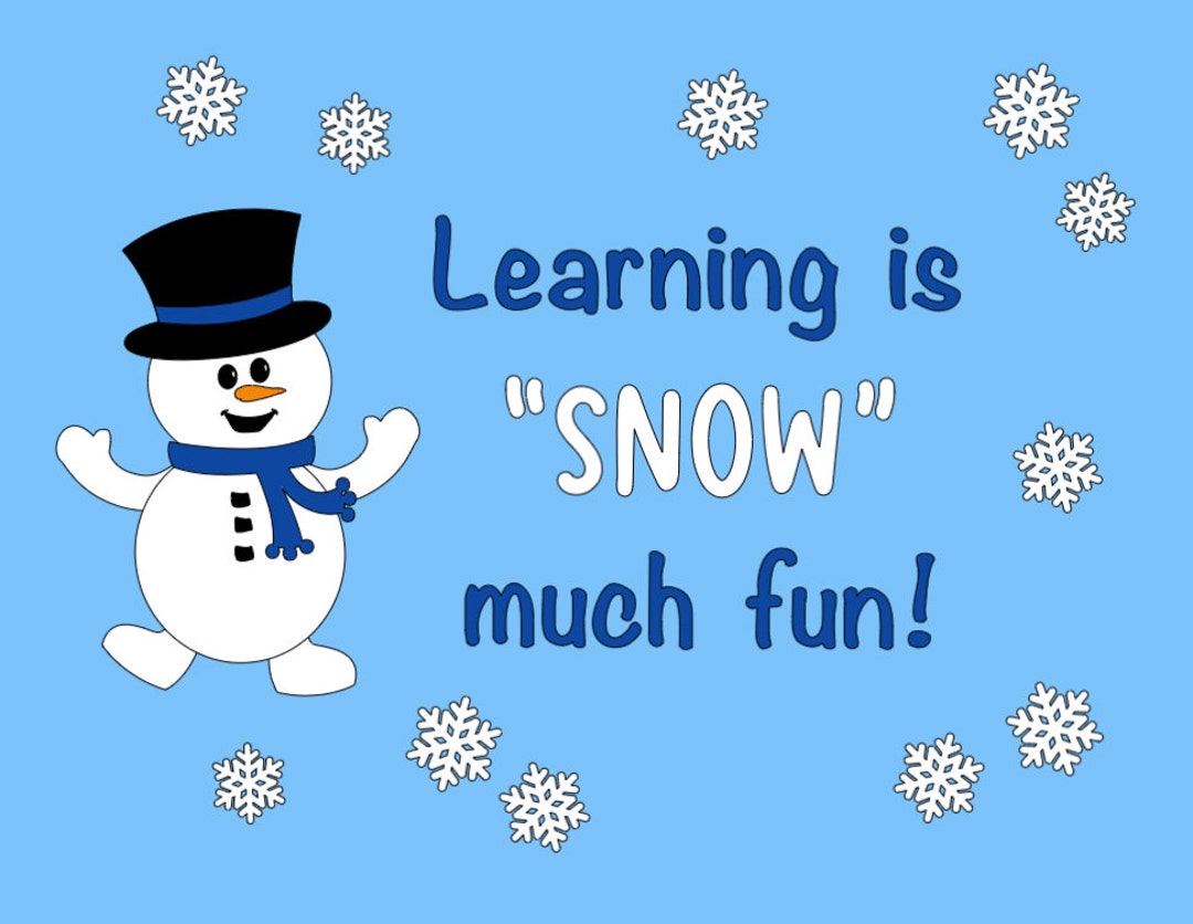 Snowman Bulletin Board Kit, Winter Classroom Decorations, Winter ...