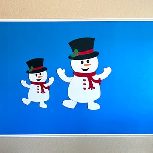 Snowman Bulletin Board Cutout, Winter Classroom Decorations, Winter ...