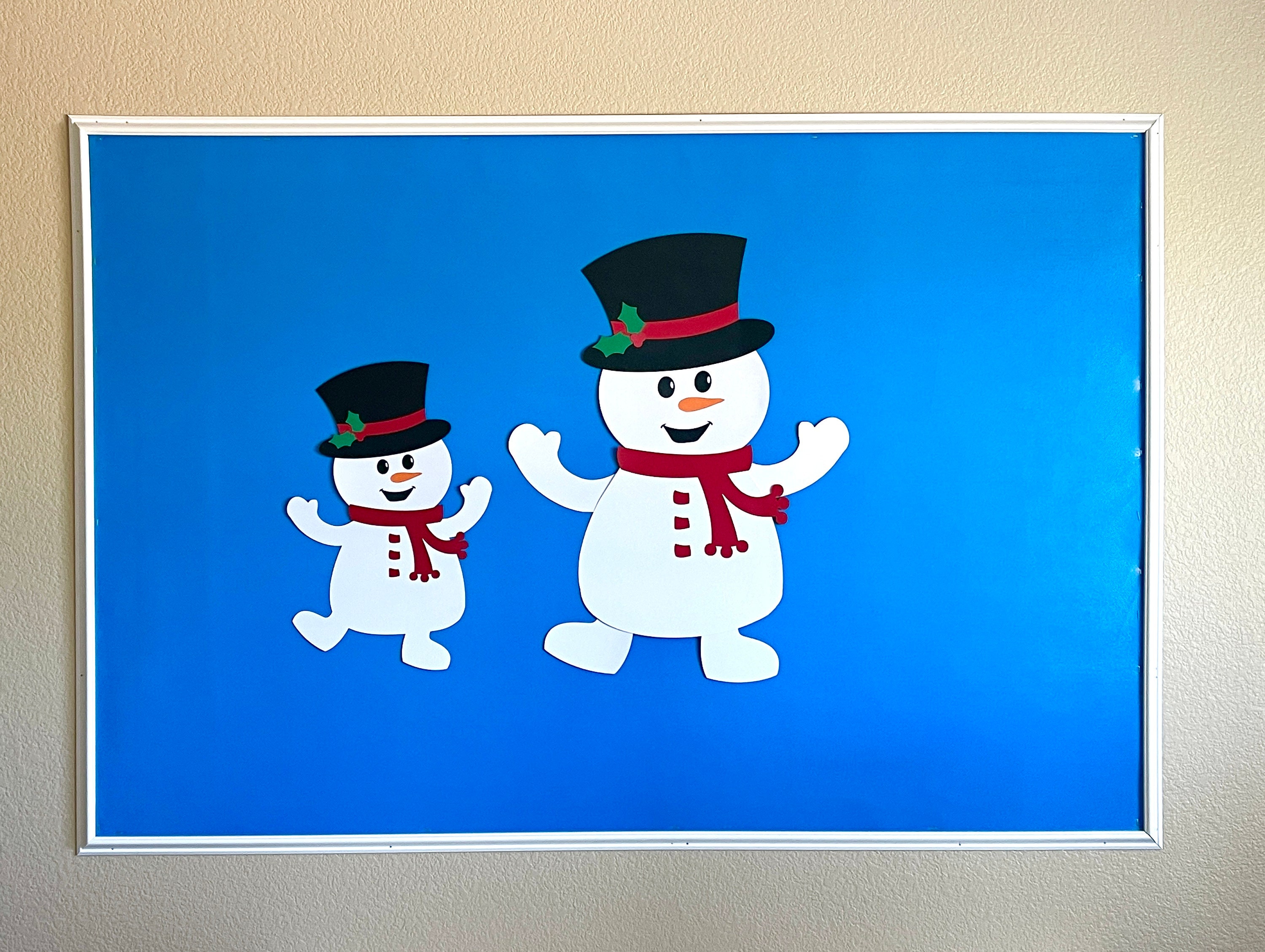 Snowman Bulletin Board Cutout, Winter Classroom Decorations, Winter ...