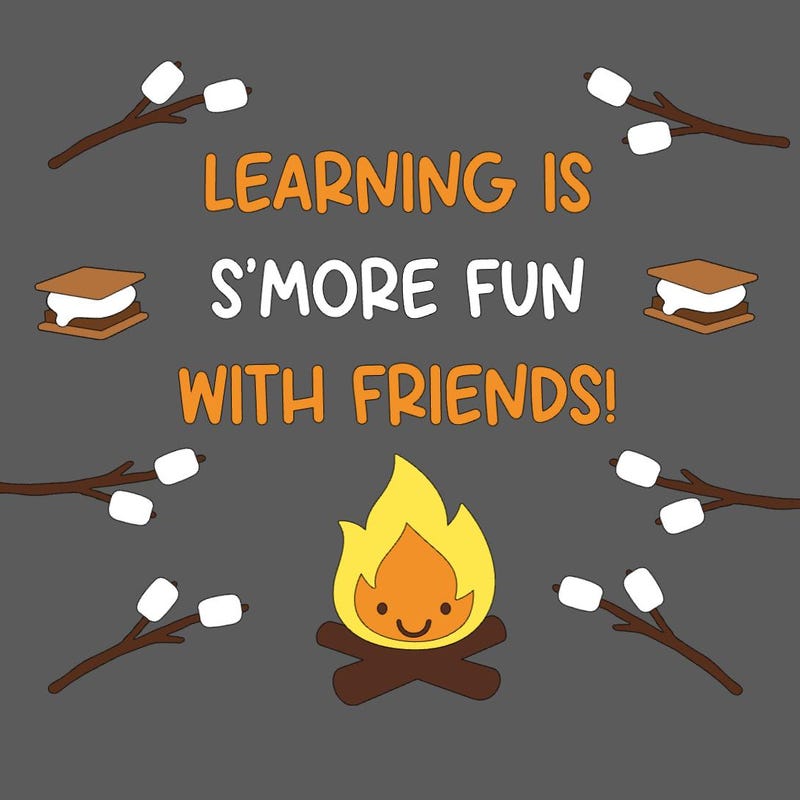 Smore Learning Bulletin Board - Etsy