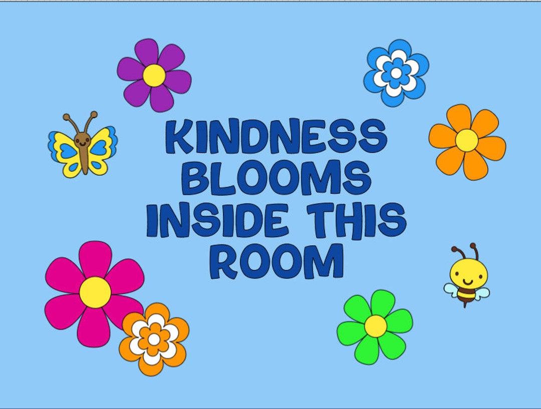 Groovy Bulletin Board Set, Retro Kindness Bulletin Board, School ...