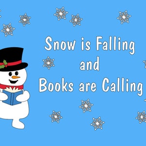 Reading Bulletin Board Set Snowman Bulletin Board Set Winter - Etsy