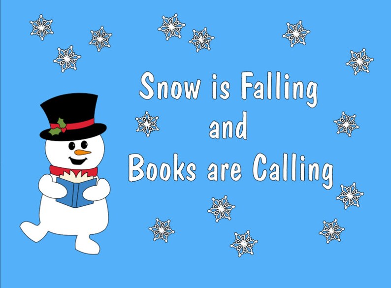 Reading Bulletin Board Set Snowman Bulletin Board Set Winter - Etsy