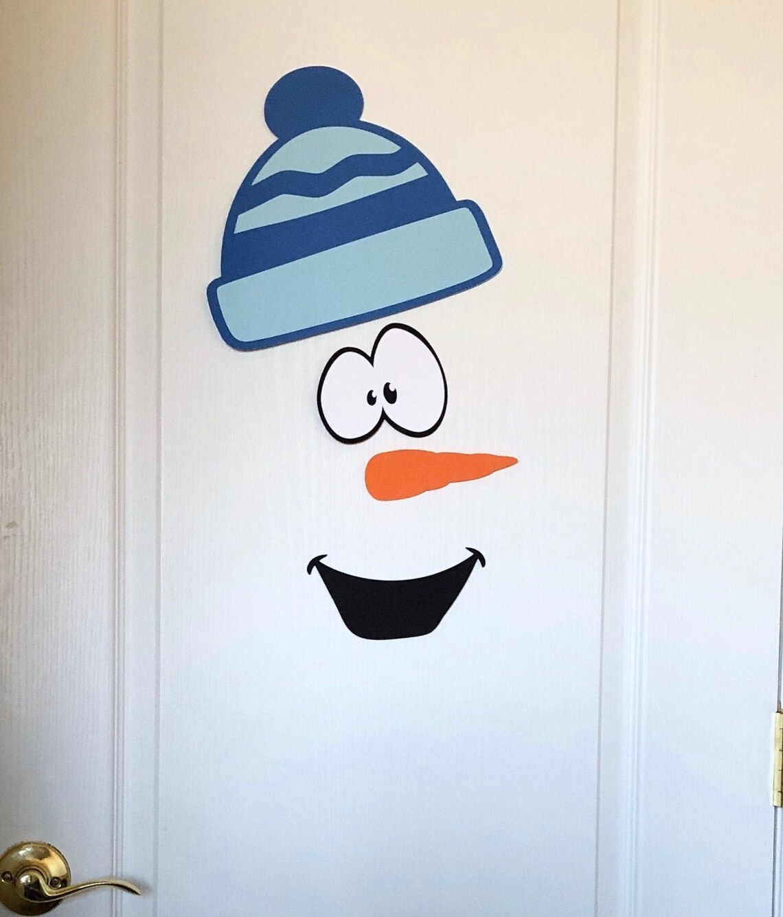 Snowman Door Decoration Holiday Door Decoration Christmas - Etsy
