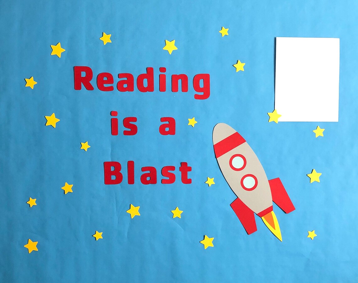 Rocket Bulletin Board Classroom Bulletin Board Set Space | Etsy