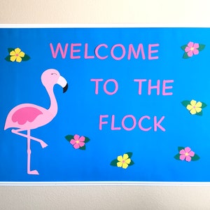 Flamingo Classroom Decor Ready to Hang Bullein Board - Etsy