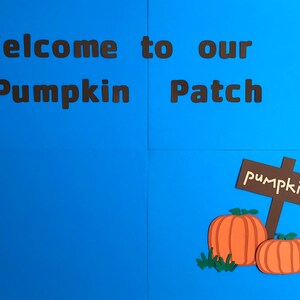 Fall Bulletin Board Set Pumpkin Bulletin Board Set Halloween - Etsy