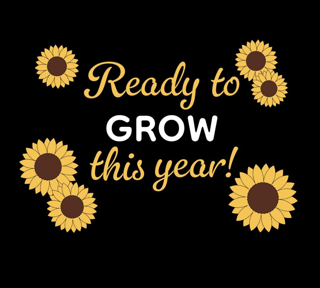 Sunflower Growth Mindset Bulletin Board Back to School Classroom Decor ...