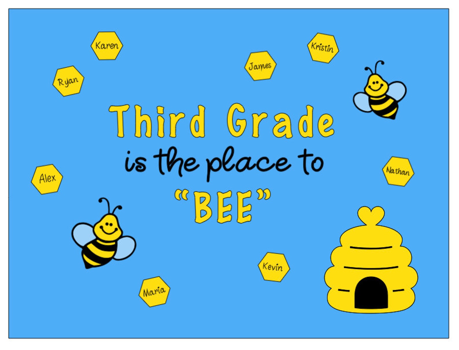 Bee Themed Classroom Teacher Bulletin Board Kit Bee Bulletin - Etsy