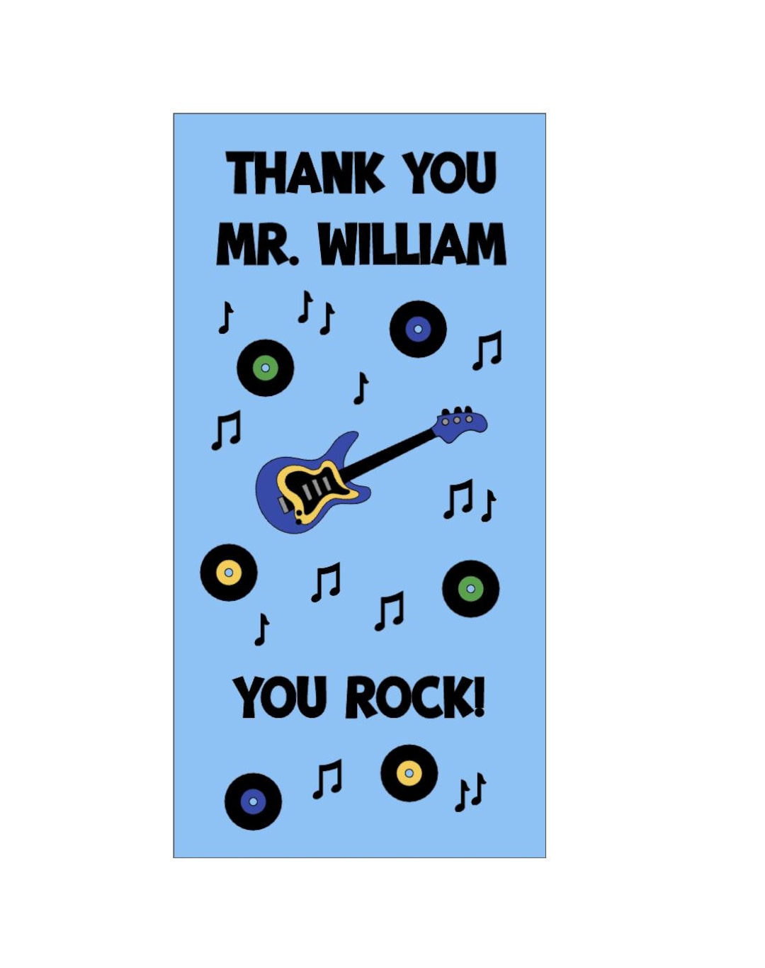 Teacher Appreciation Door Decoration | Rock and Roll Teacher ...
