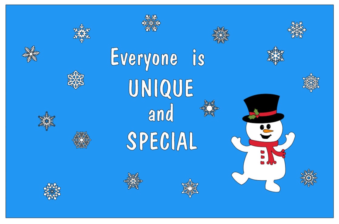Winter Bulletin Board Set Snowman Bulletin Board Winter - Etsy