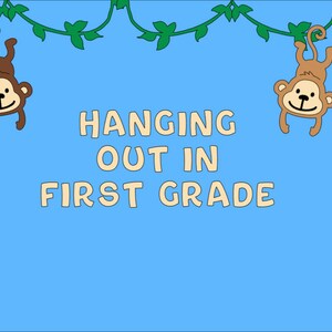 Monkey Bulletin Board, Back to School Bulletin Board Set, Jungle ...