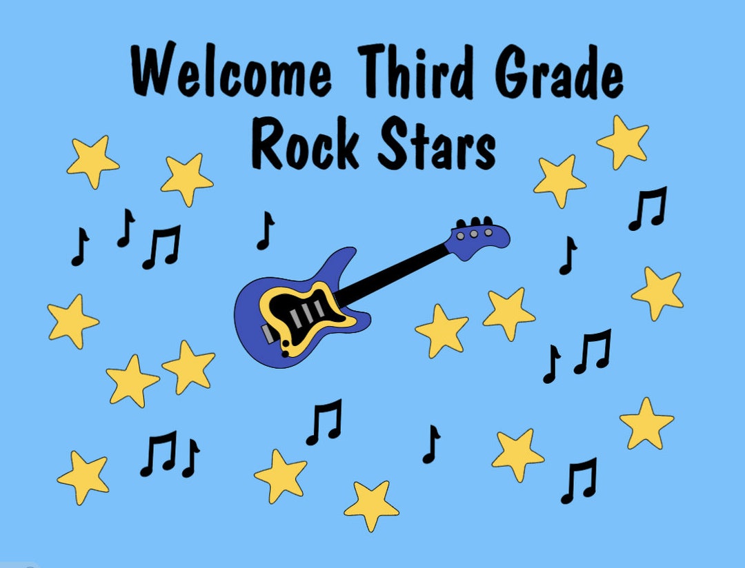 Back to School Bulletin Board, Rock and Roll Bulletin Board, Music ...